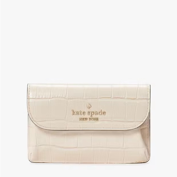 kate spade | Bags | Kate Spade Dumpling Croc Embossed Small Flap ...